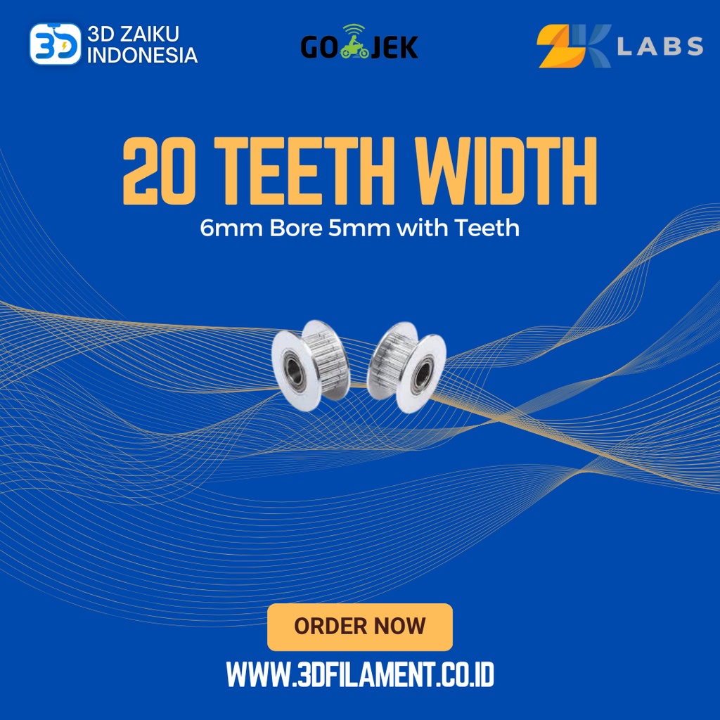 Zklabs GT2 20 Teeth Width 6mm Bore 5mm with Teeth | Shopee Malaysia