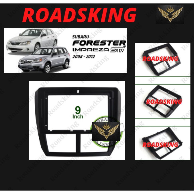 SUBARU IMPREZA STI FORESTER CASING ANDROID 9 INCH FULL SET HAVE SOCKET ...