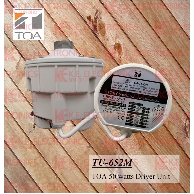 TOA TU-652M 50Watts Driver Unit | Shopee Malaysia