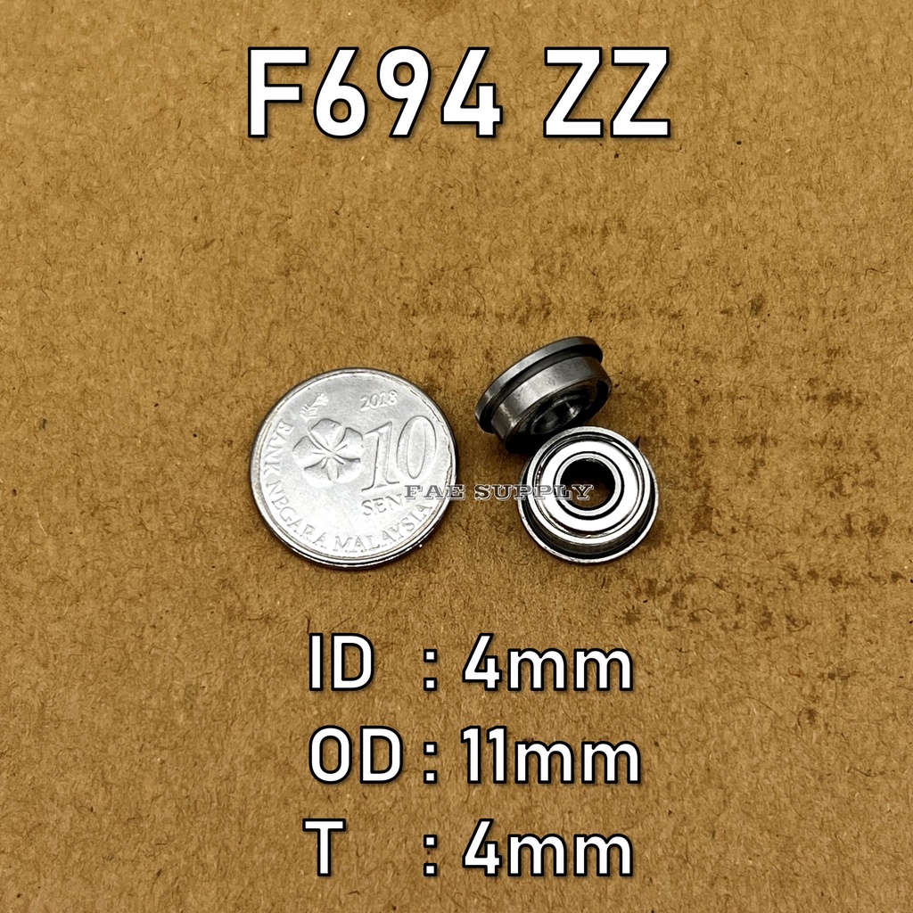 Flange Bearing Flanged F692 F693 F694 F695 F696 F697 F698 F699 Z ZZ | Shopee Malaysia