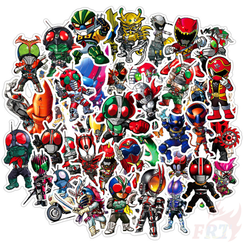 50Pcs/Set Masked Rider Series 01 Stickers Anime Kamen Rider DIY Fashion ...