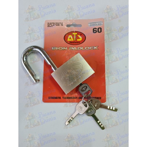 60mm Short Neck ATS Nekel Padlock | Pager Padlock | Gate Lock | Shopee ...