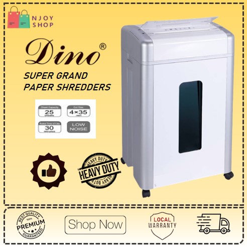 DINO SUPER GRAND Paper Shredder Machine/Cross Cut Paper Shredder/Heavy ...