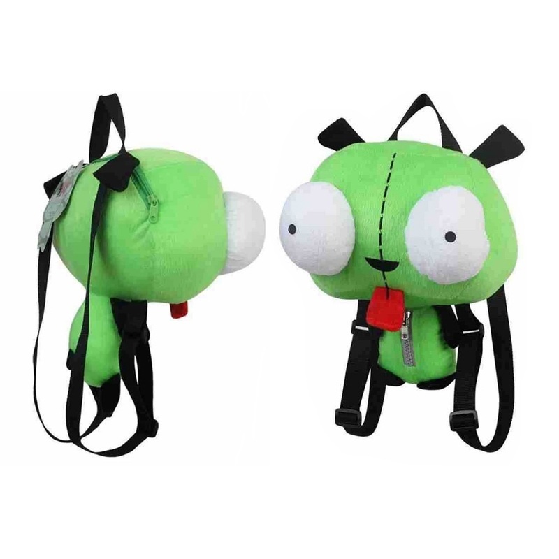 New Alien Invader Zim 3D Eyes Robot Gir Cute Stuffed Plushie Backpack ...