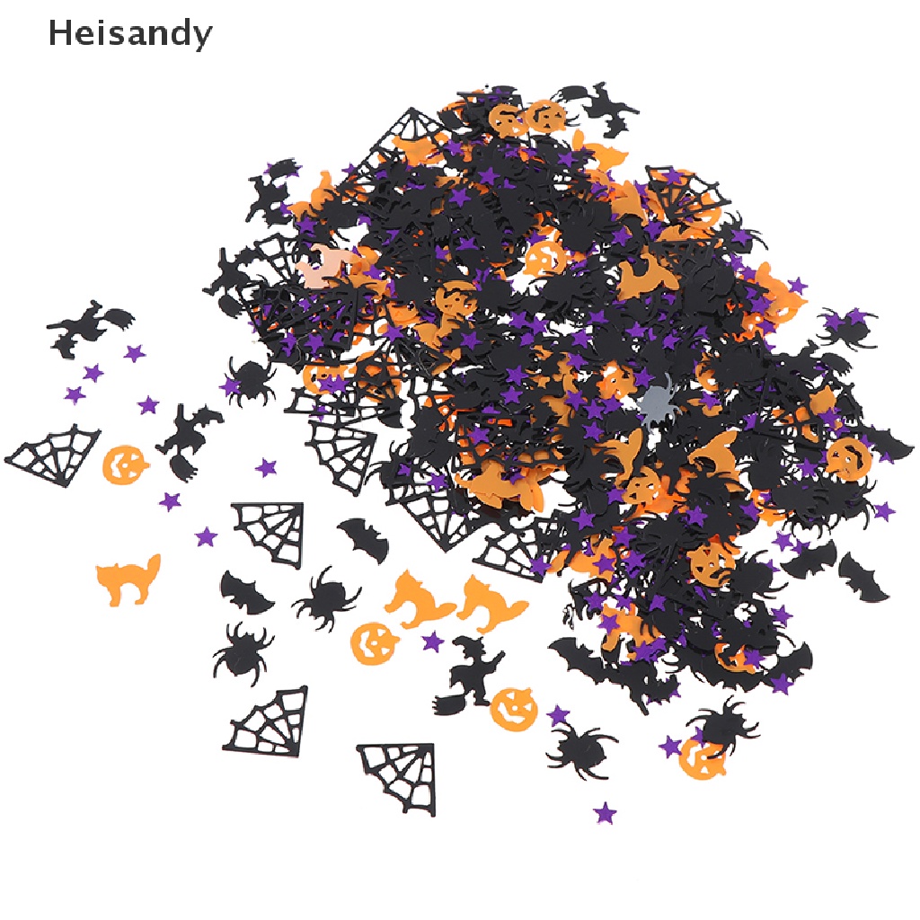 [Hei] 15g Halloween Confetti Pumpkin Spider Witch Bats Confetti ...