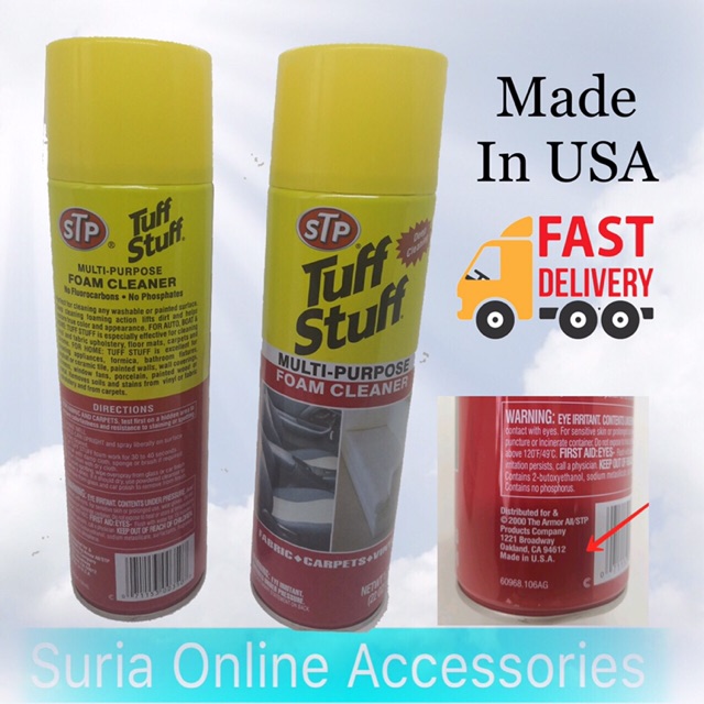 STP TUFF STUFF Multi-Purpose Foam Cleaner | Made In USA | To Clean Fabric And Carpet | 22 OZ ...