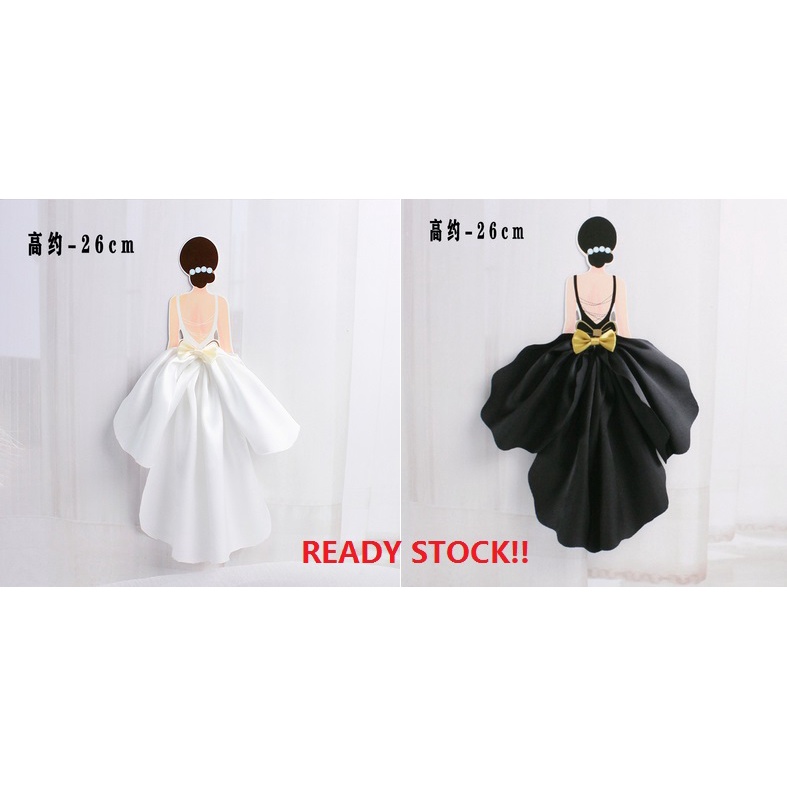 girl back view cake topper decoration 背影女神女孩蛋糕装饰插牌 | Shopee Malaysia