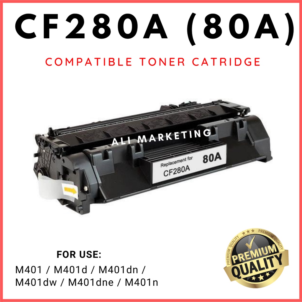 Compatible Toner HP CF280A CF 280A 80A Laser Pro 400 M401 M401d M401n ...