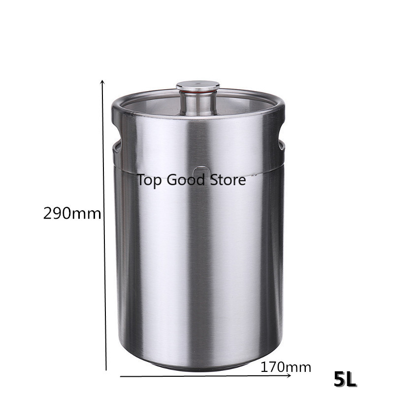 2L/4L/5L Stainless Steel Coffee Maker Coffee Pot Stainless Steel Foam Maker Foamer Camping Home ...