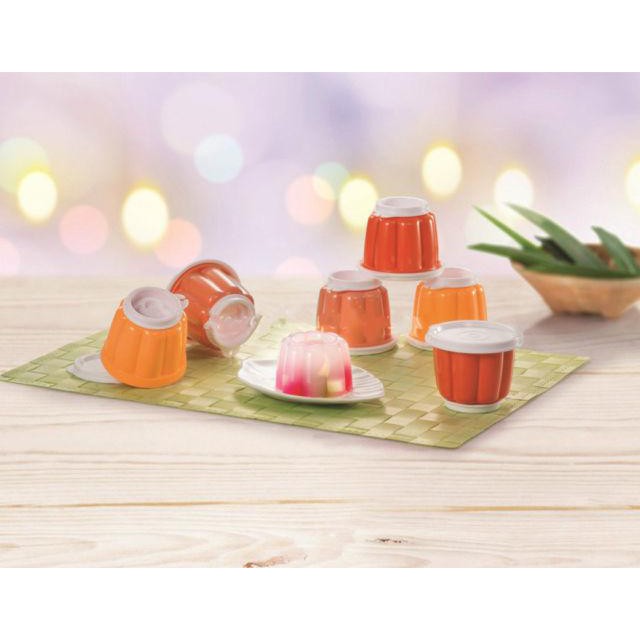 NEW TUPPERWARE JELLETTE JELLY MOLD CUP CONTAINER SET (6pcs) | Shopee ...