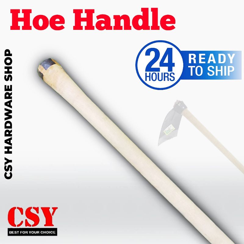 Round Head Hoe Wood Handle 4ft / Batang Cangkul Kayu Solid | Shopee ...