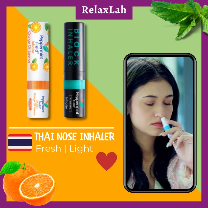 Peppermint Field Nasal Inhaler Thailand Ubat Hidung Tersumbat Nose ...