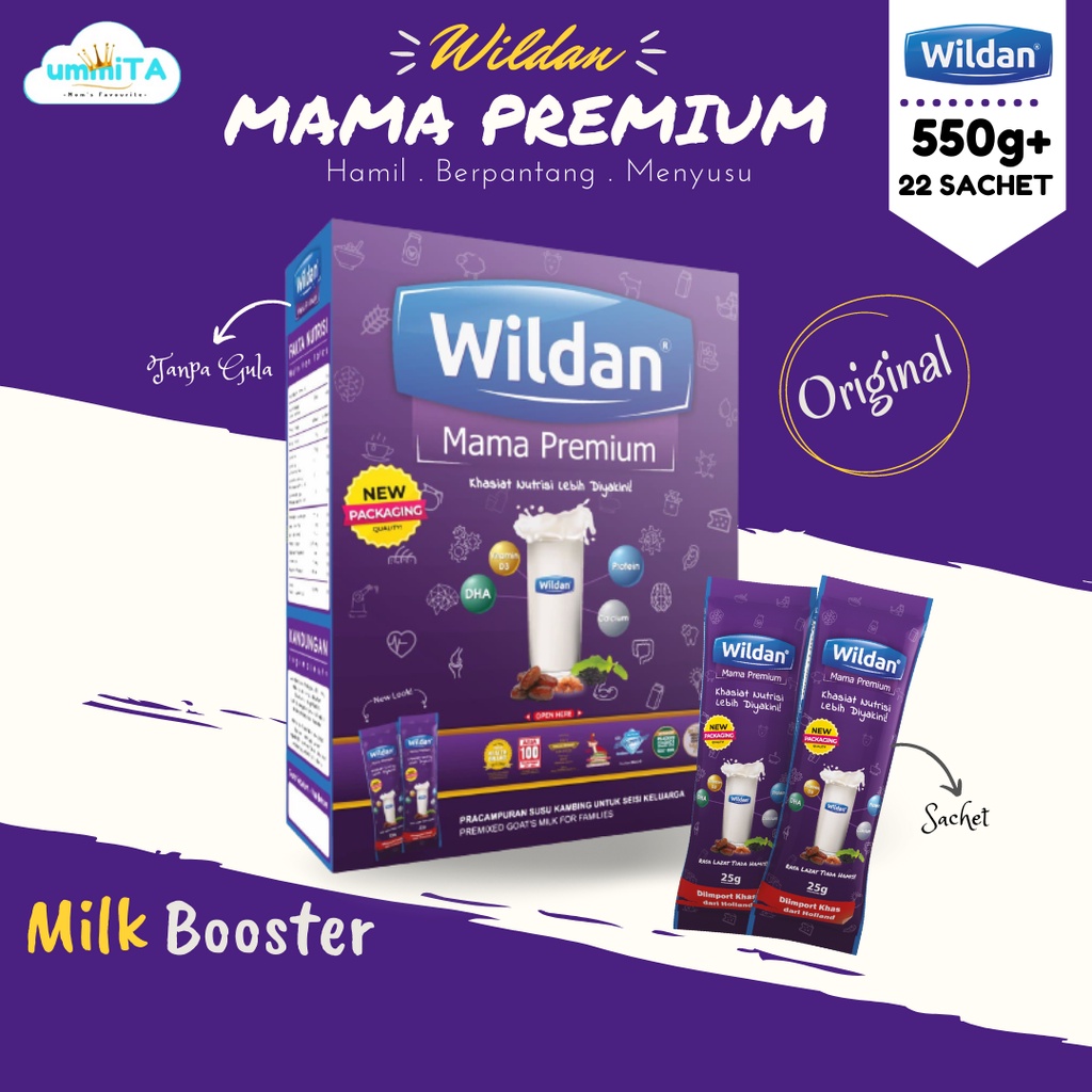 WILDAN SUSU KAMBING MILK BOOSTER/ IBU HAMIL / BERPANTANG / MAMA PREMIUM ...