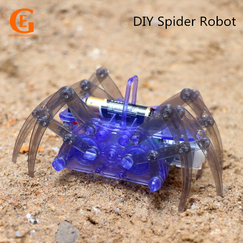 GIFTED EDUCATION DIY Spider Walking Robot Science Educational ...