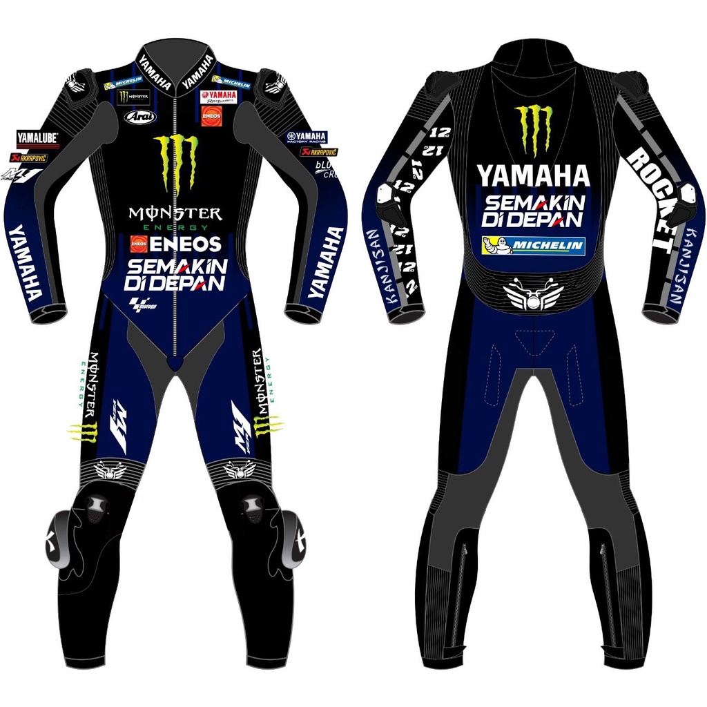 Yamaha Motorbike Racing Suit Leather Suit For Man Best Suit For Riding ...