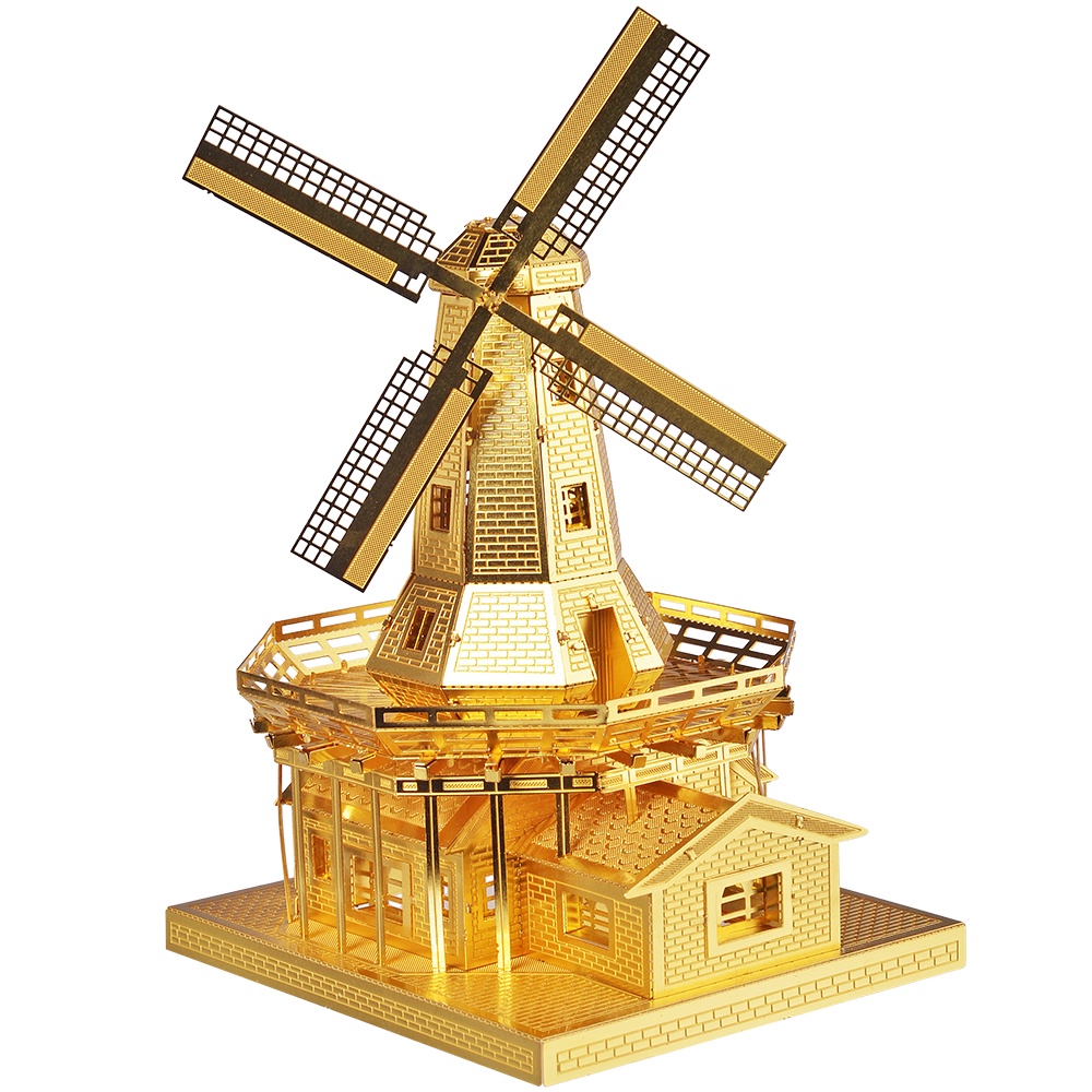 Piececool 3D Metal Model Kit DIY Dutch Windmill Model Kits Puzzle ...