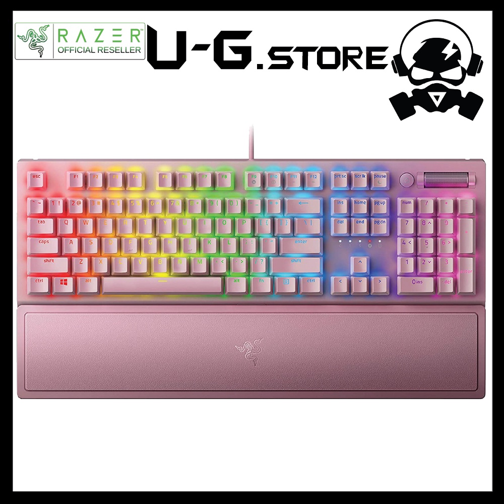 Razer Gaming Mechanical Keyboard BlackWidow V3 Quartz Pink For Girls ...