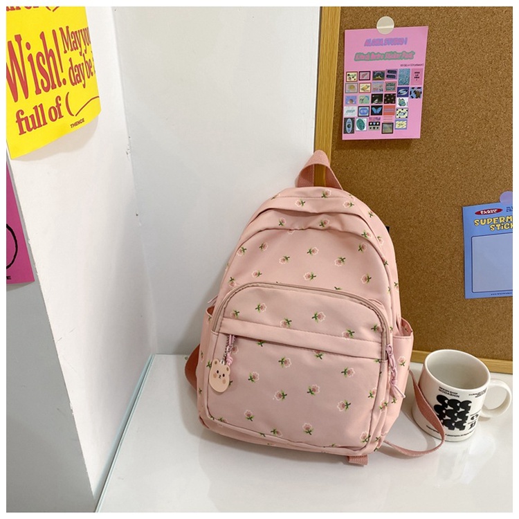 Kawaii Backpack Aesthetic Backpack Cute Floral Backpack Mini Flower ...