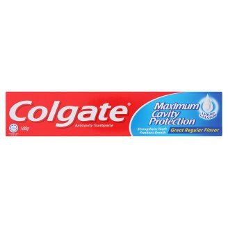 Colgate Maximum Cavity Protection-Great Regular Flavor (180g) | Shopee ...