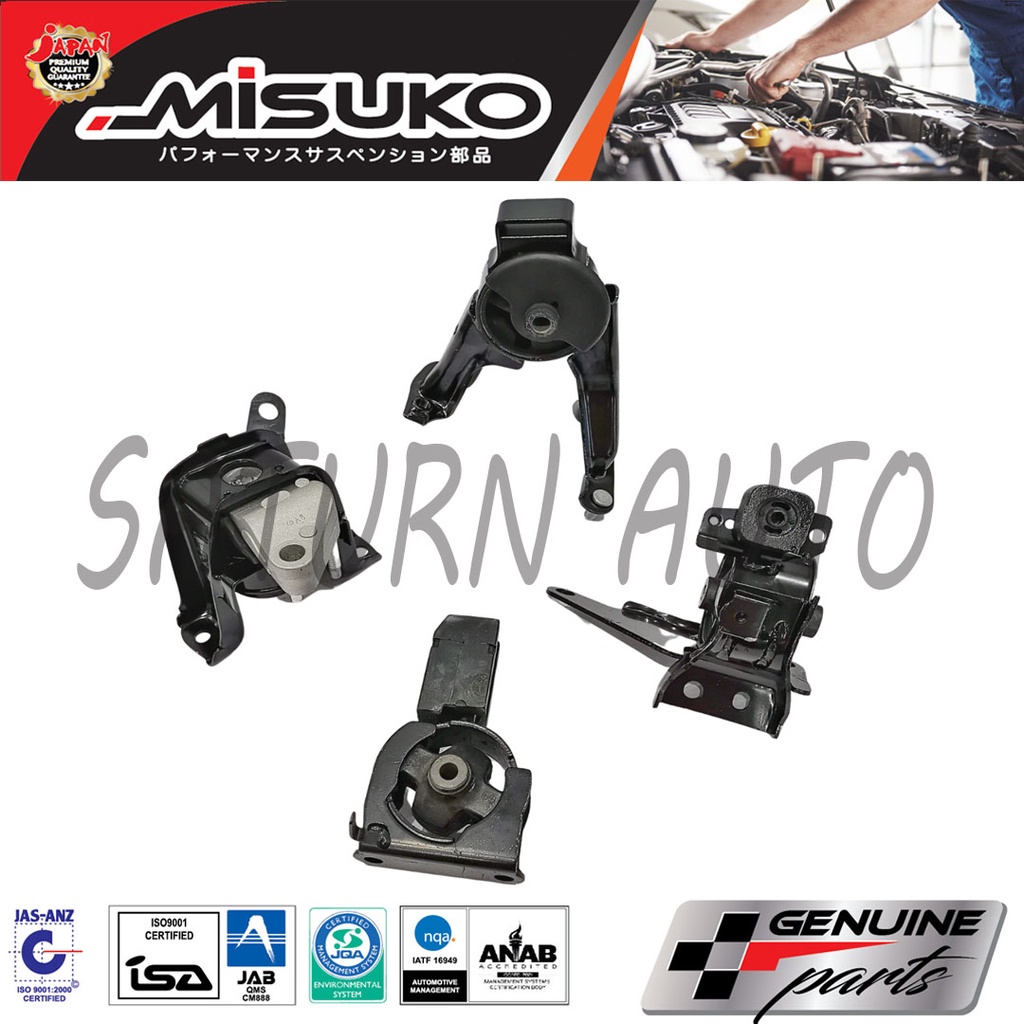 TOYOTA WISH(ZNE10) 1.8 ENGINE MOUNTING KIT SET BRAND MISUKO 1 SET 4PCS ...