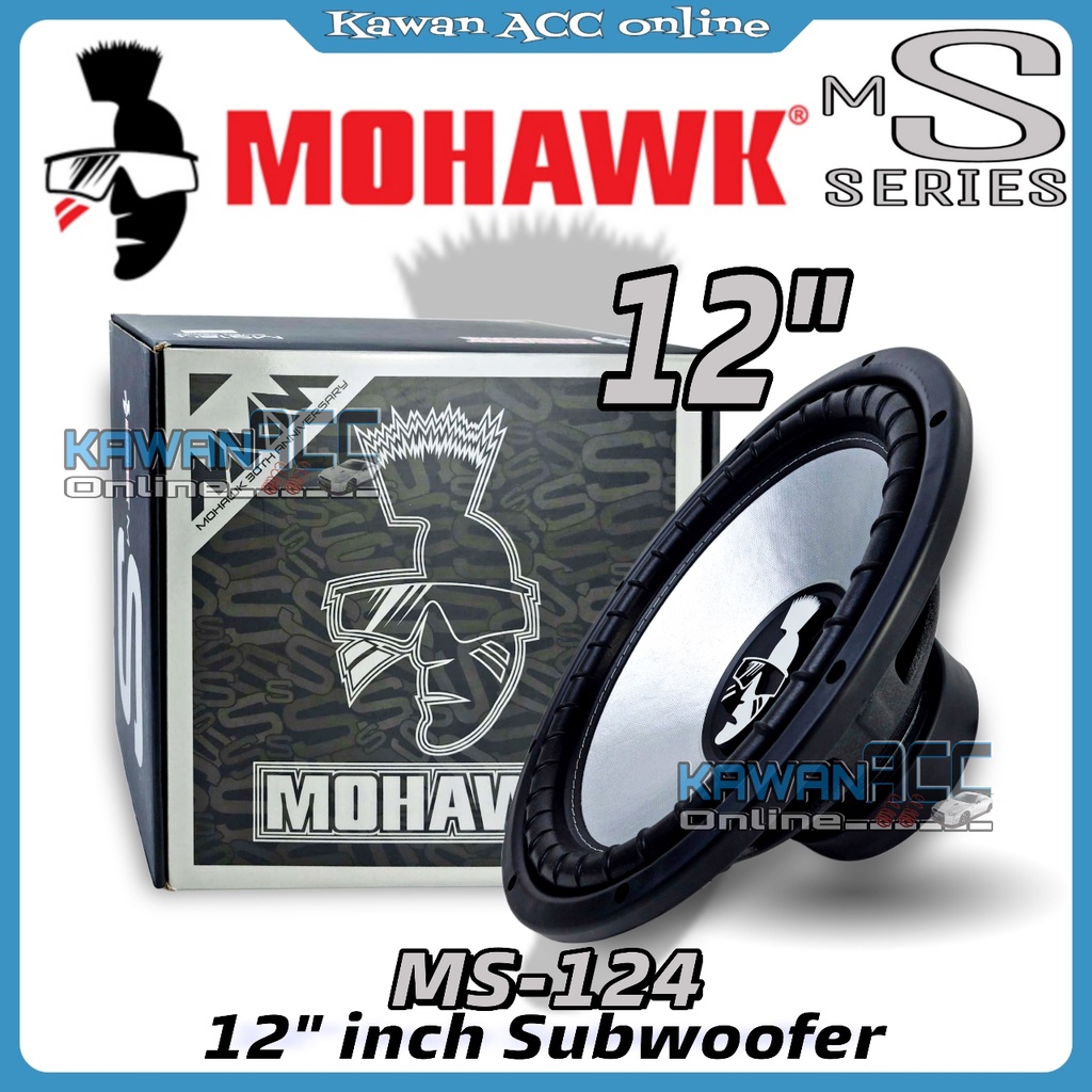MOHAWK SILVER-Series 12" inch Subwoofer **100%Original** MS-124 ...
