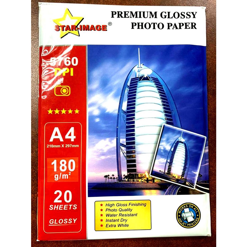 Kaki Jimat A4 Glossy Photo Paper Inkjet Printable High Quality Kertas ...