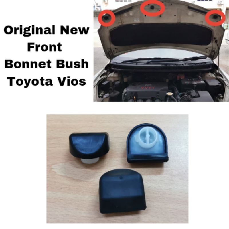 Original Toyota Vios Ncp93 Front Bonnet Bush (1pc) | Shopee Malaysia