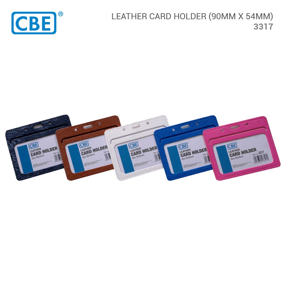 CBE 3317 Leather ID Card Holder | Name Tag | 90 X 54MM | Shopee Malaysia