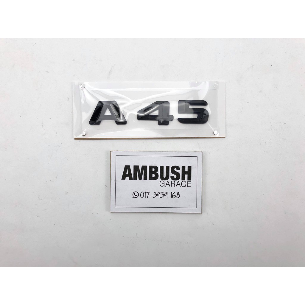 Mercedes Benz A45 Emblem Logo Matte Black Badge Benz AMG Universal A 45 ...