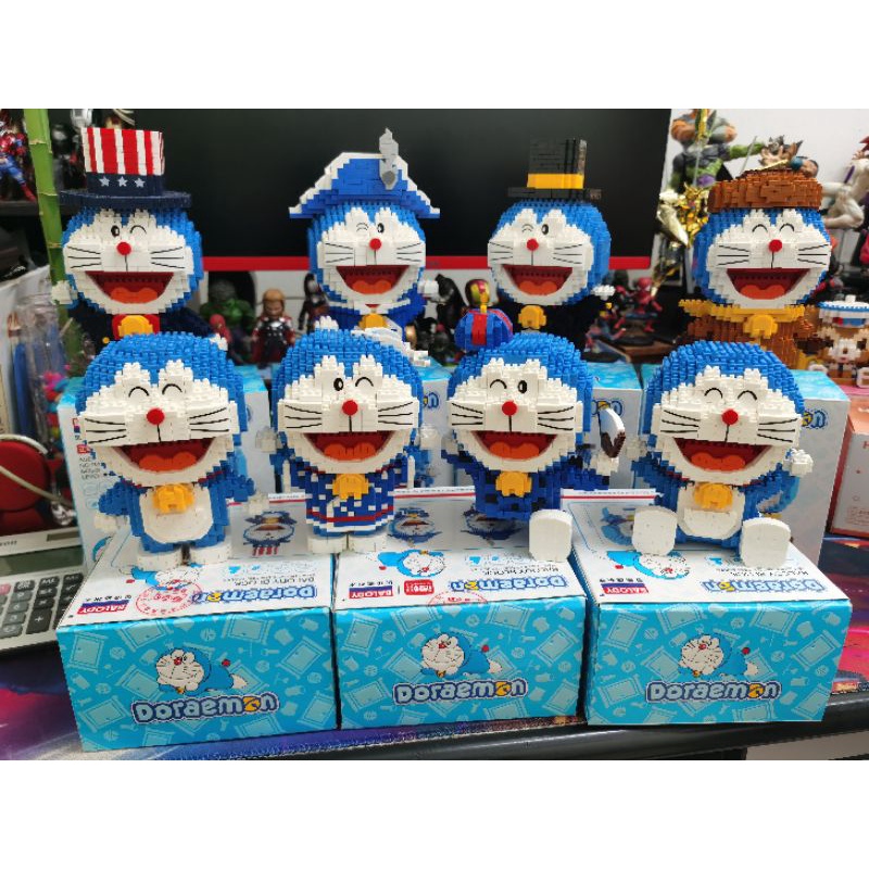 doremon building block - ready fix (蓝胖子微粒积木) - 完成品 | Shopee Malaysia