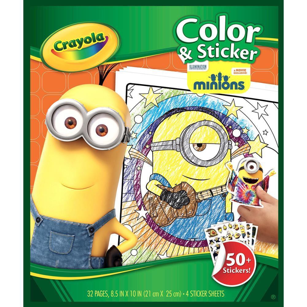 Crayola Minion Color & Stickers Book | Shopee Malaysia
