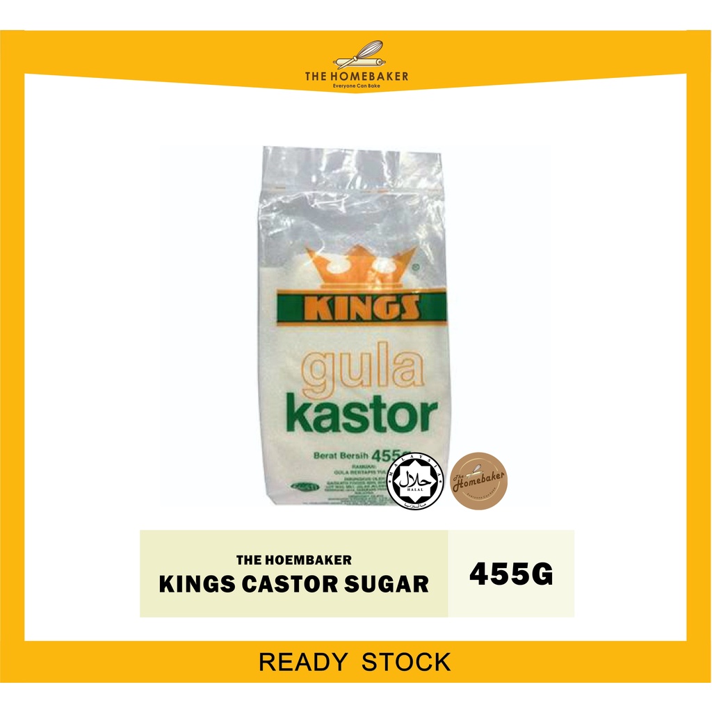 Kings Castor Sugar 455g / Gula Kastor / 细砂白糖 / Halal / Home Baker ...