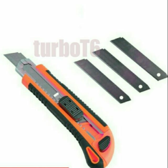 Cutter Knife 18mm Set with 3 Replacement Blades | Shopee Malaysia