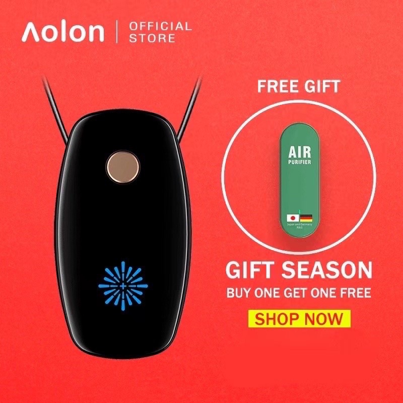 [🇲🇾Ready Stock] Aolon M11 Air Purifier Necklace Generating 200m -ve ion ...
