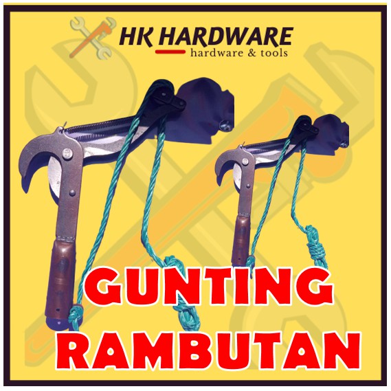 GUNTING KAIT BUAH RAMBUTAN / TREE PRUNNERS SEKALI TALI TAJAM HIGH ...