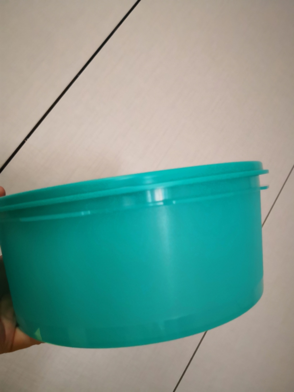 Tupperware Deco Canister 1.5L Blue Tiffany Level Airtight Canister Food container Bekas Bekal ...