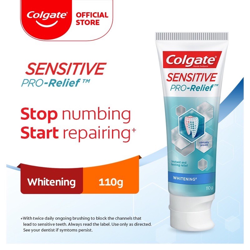 Colgate Sensitive Pro Relief Whitening Toothpaste 110g | Shopee Malaysia