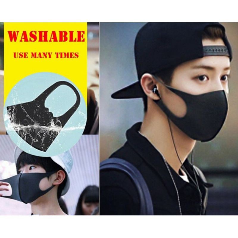 FACEMASK GUNA SEMULA ANTI BAKTERIA Face Mask Reusable to prevent Covid ...