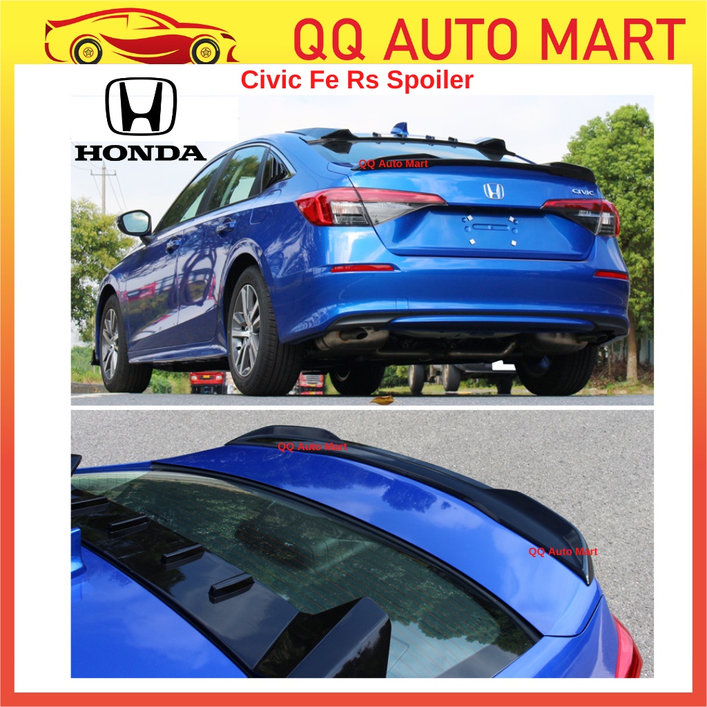 Honda Civic FE 2022-2023 Rs Spoiler Glossy Black | Shopee Malaysia