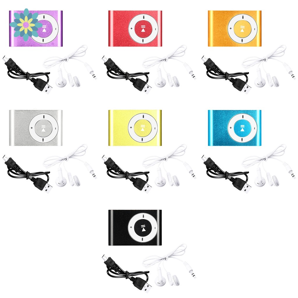 Mini Portable MP3 Player Clip MP3 Player Sport Colorful TF Card Mp3 ...