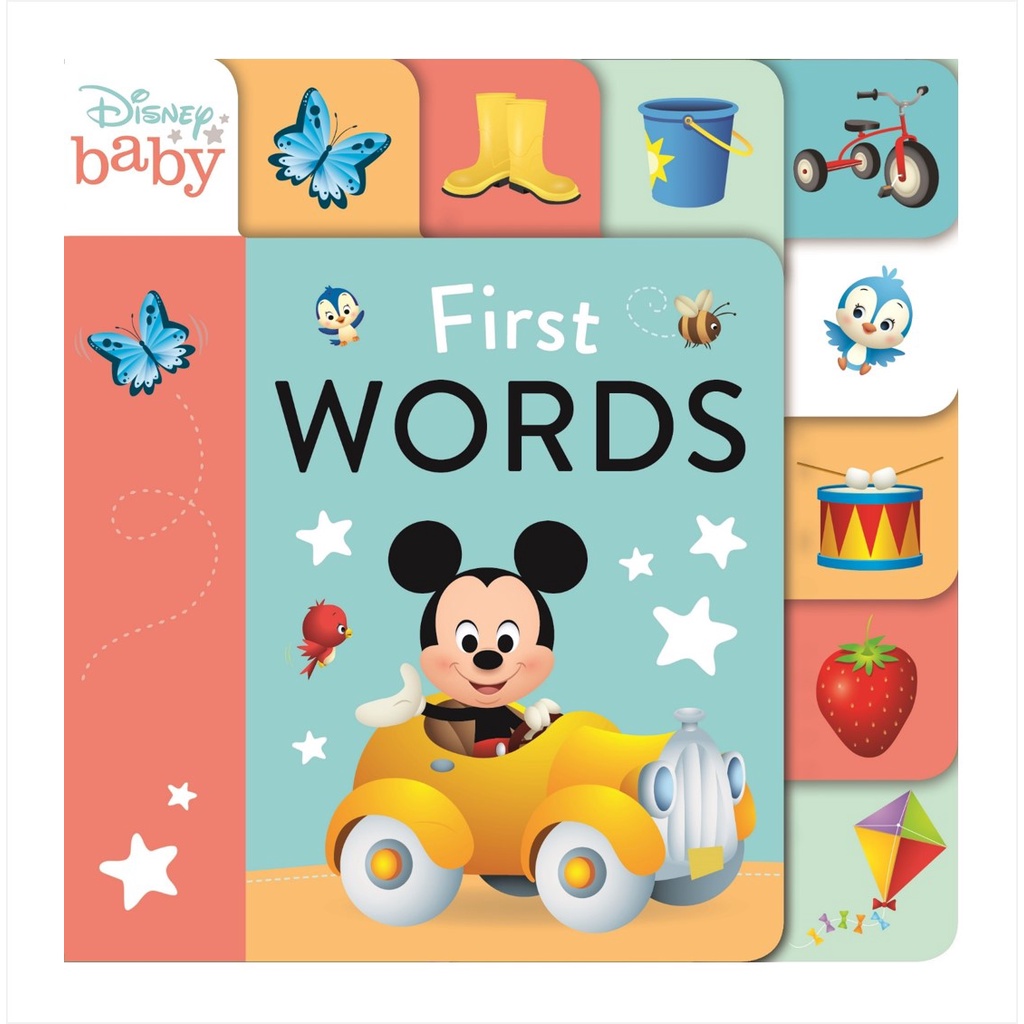 Disney Baby First Word Board Book (9-tabbed) | Shopee Malaysia