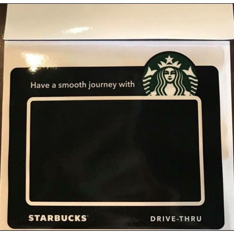 Authentic Starbucks Limited Edition Drive-Thru Road Tax Car Sticker ...