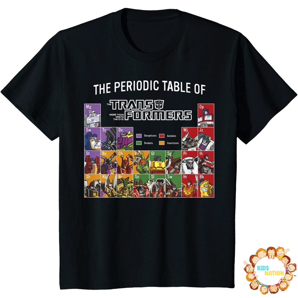 Transformers The Periodic Table Of Transformers T-Shirt | Shopee Malaysia