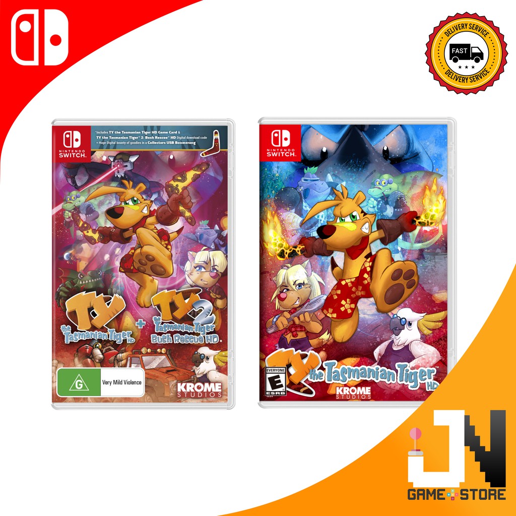 Nintendo Switch Ty The Tasmanian Tiger HD+ Tasmanian Tiger 2: Bush ...