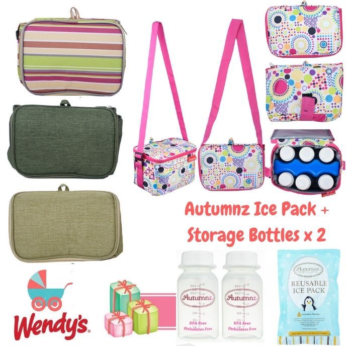 🎁Free Ice Pack & Storage Bottle🎁 Autumnz Fun Foldaway Cooler Bag Free ...