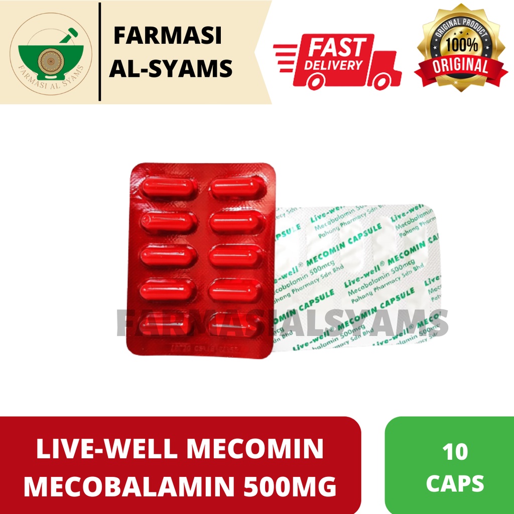 LIVE-WELL MECOMIN MECOBALAMIN 500MG 10 CAPSULES | Shopee Malaysia