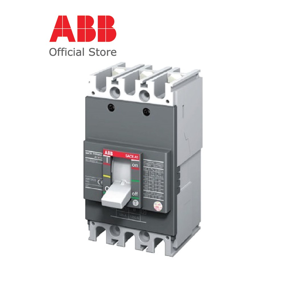 ABB 10kA MCCB A1A 125 TMF 16A, 20A, 25A, 32A, 40A, 50A, 63A, 80A, 100A | 3 POLE (3P) | Shopee ...