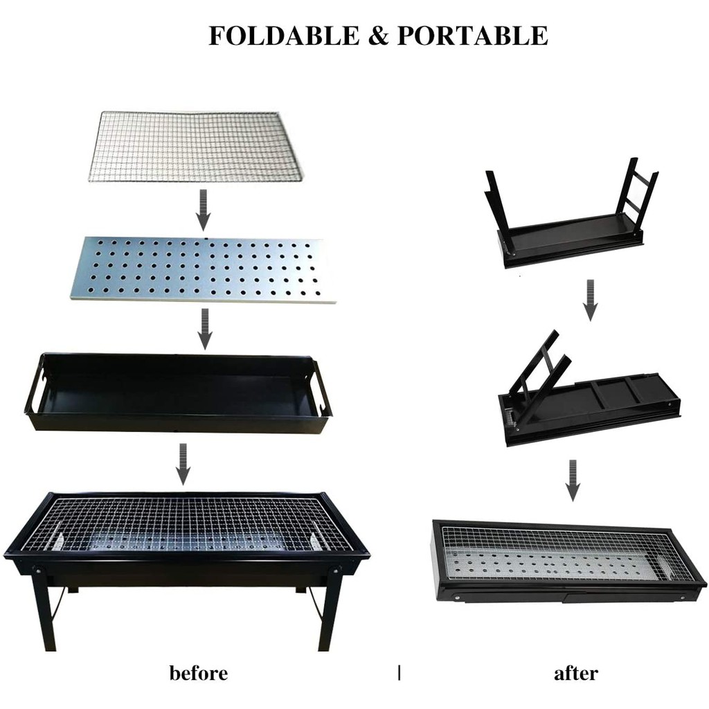 🍒CHERRY🍒 BBQ 60cm charcoal camping bbq grill outdoor barbeque set portable bbq outdoor picnic ...