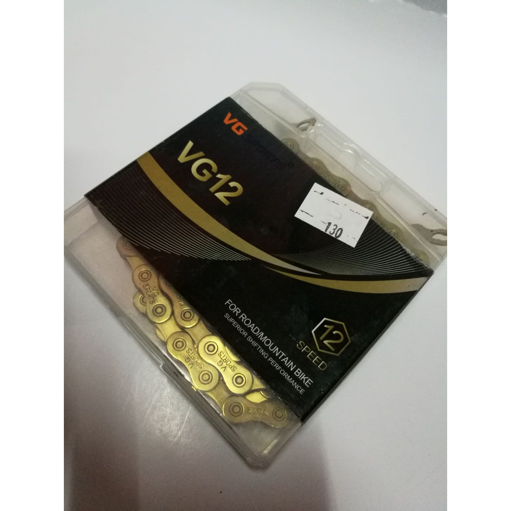 VG SPORTS 8 9 10 11 12 SPEED BICYCLE CHAIN (12 SPEED X GOLD) | Shopee ...