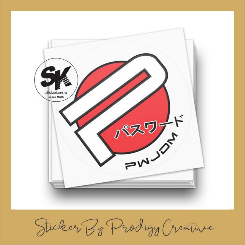 *READY STOCK* Sticker Kereta JDM PW Password JDM Japanese Car Sticker ...